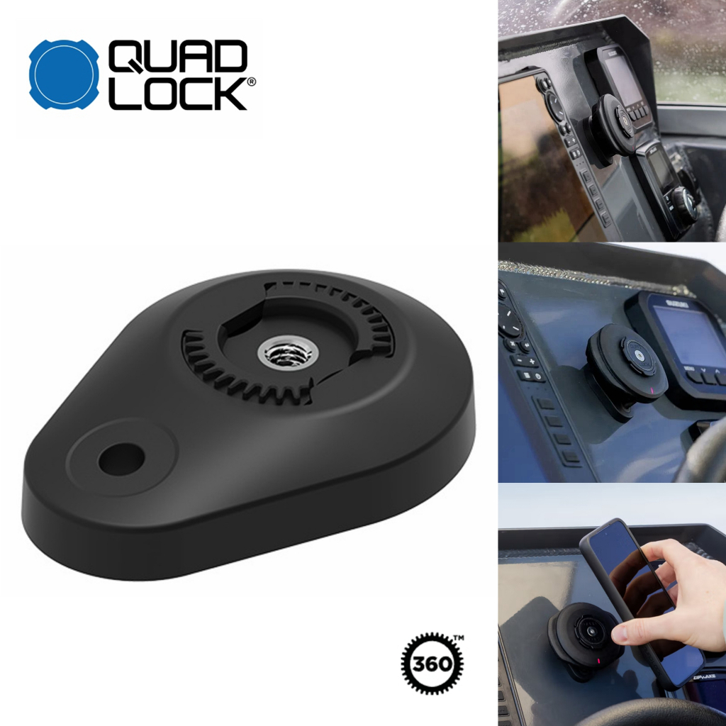 Quad Lock Phone mounts 360 Base CONCEALED THROUGH CABLE | Shopee ...