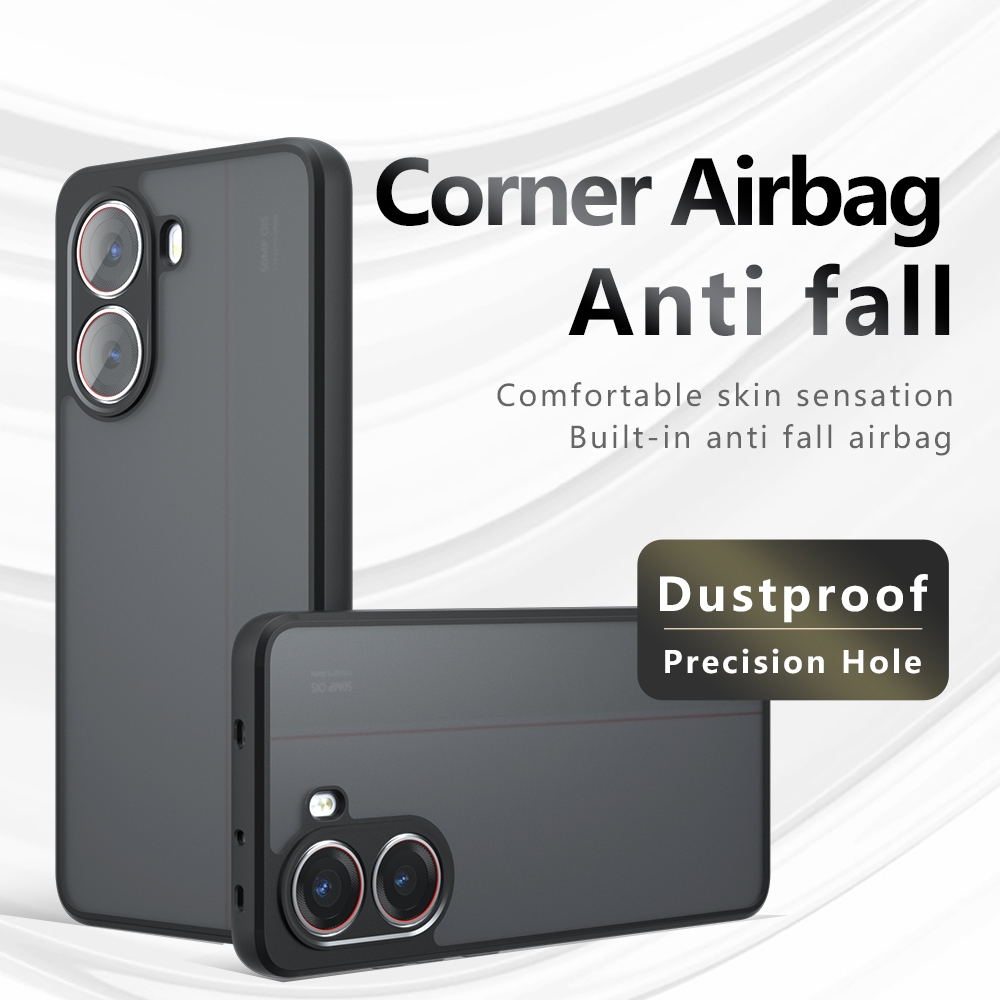 Light Scrub / Fully Transparent PC Skin feel Phone Case for Redmi ...