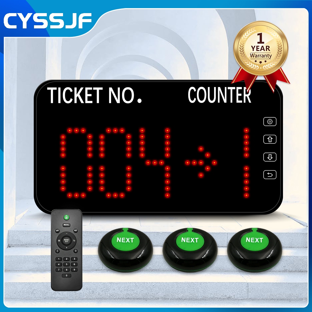 Queue Wireless Calling System for Restaurant Hospital Kitchen Call Pager Long Range Waiting ...