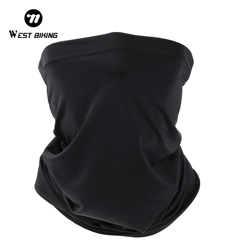 WEST BIKING Summer Bike Face Mask Ice Fabric Anti-sweat Breathable ...