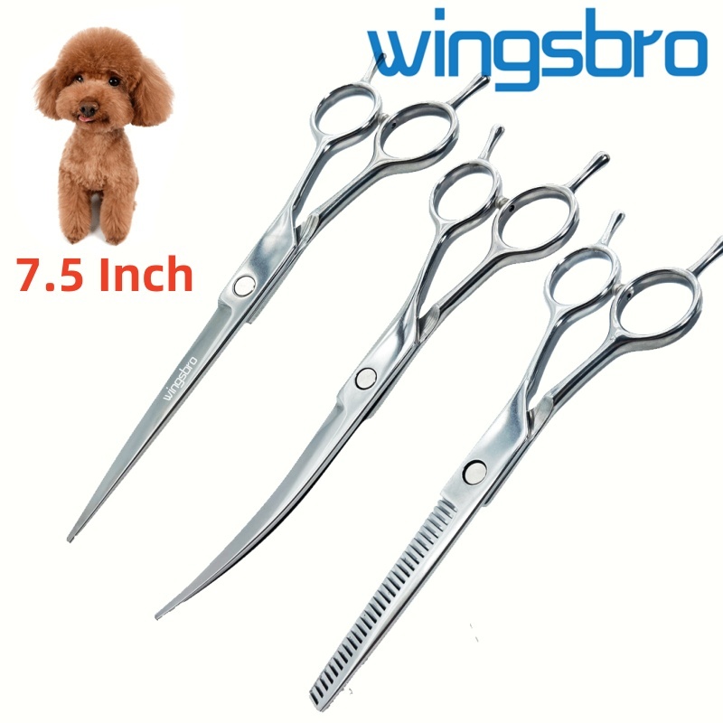 wingsbro 7.5 Inch Pet Grooming Scissors Set , Japan Stainless Steel ...