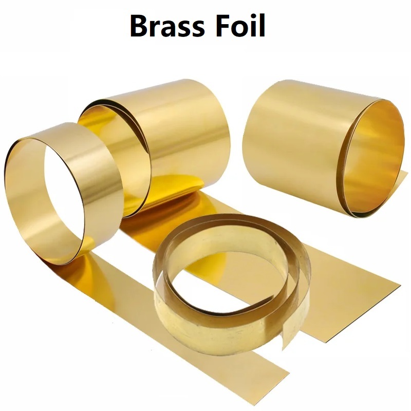 H62 Brass Sheet Brass Flat Thick 0.01mm ~ 0.25mm Width 10-400 mm Brass ...