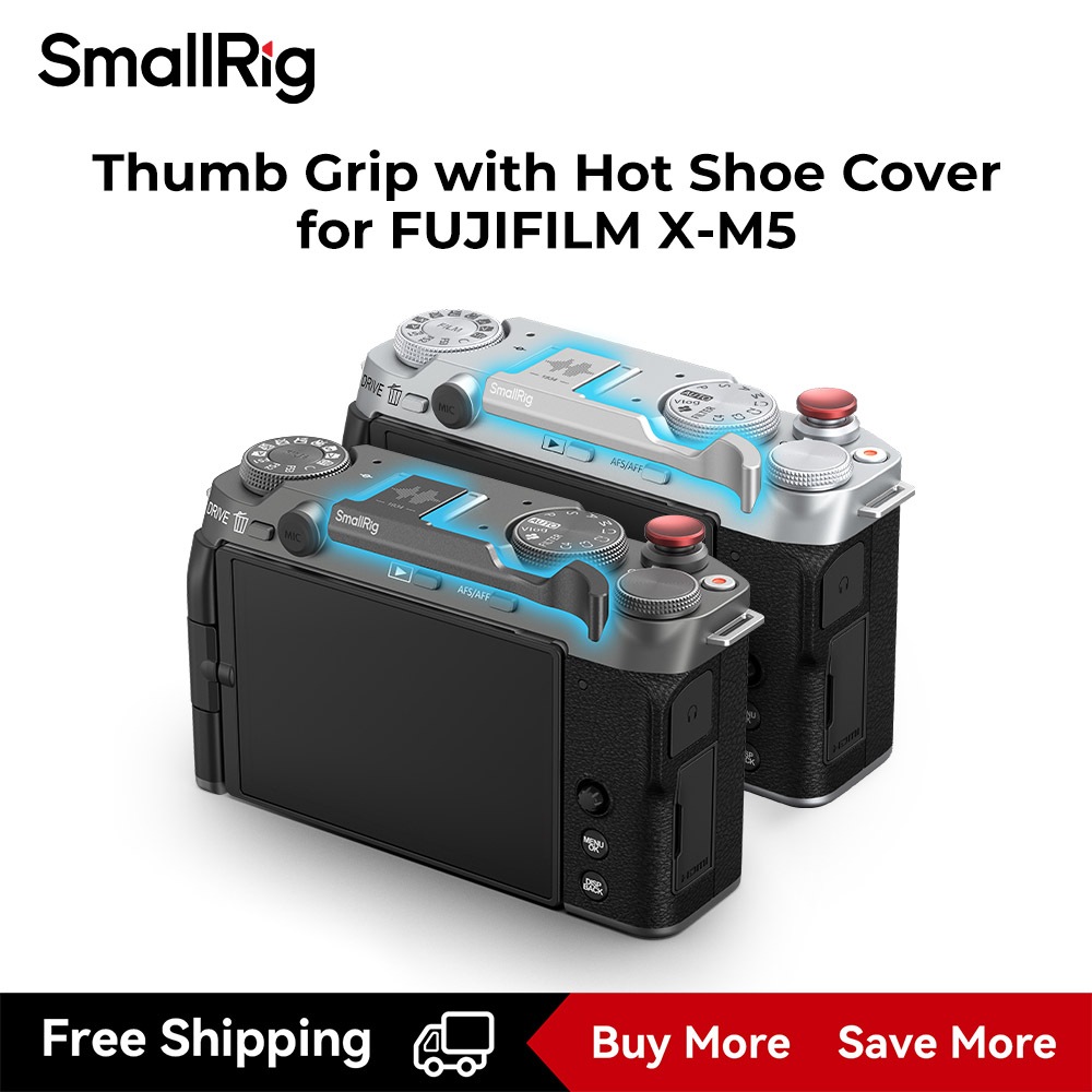 SmallRig Thumb Grip for FUJIFILM X-M5 (Black) #4878, (Silver) #4877B ...