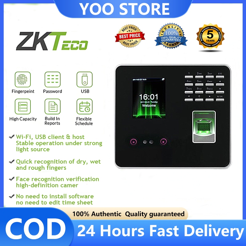 ZKTeco Fingerprint Time Attendance Machine Face Recognition Attendance Machine Advanced ...