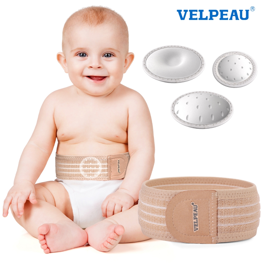 VELPEAU Umbilical Hernia Belt Infant for Infantile Belly Button Band ...