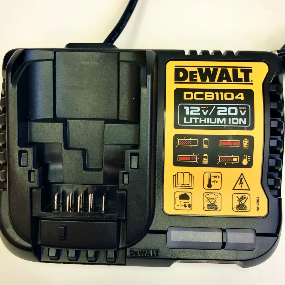 DEWALT DCB1104 Original Fast Charger 12V 20V MAX Lithium Battery Charger with LED Indicator 220V ...