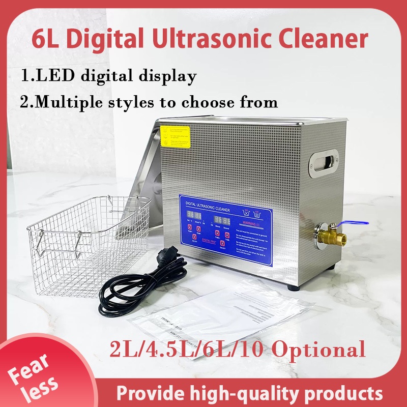 2L/4.5L/6L/10L Digital Ultrasonic Cleaner with Adjustable Heating and ...
