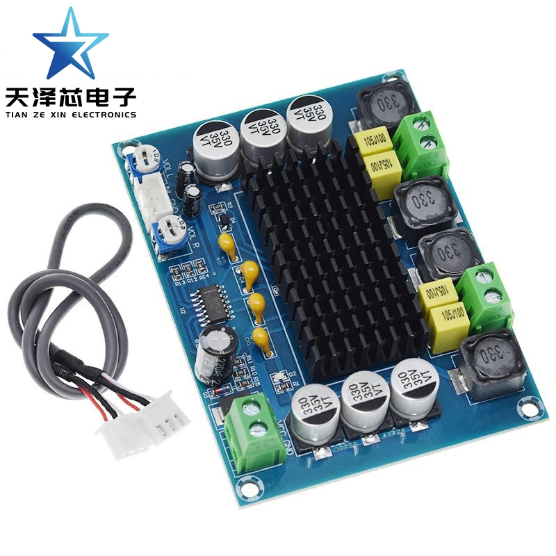 XH-M543 High power digital amplifier board TPA3116D2 audio amplifier ...