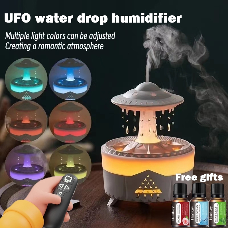 Raindrop Humidifier UFO Newest Aroma Diffuser Aromatherapy Diffuser ...