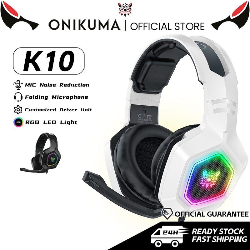 ONIKUMA K10 Gaming Headphones With Microphone Noise Reduction Surround ...