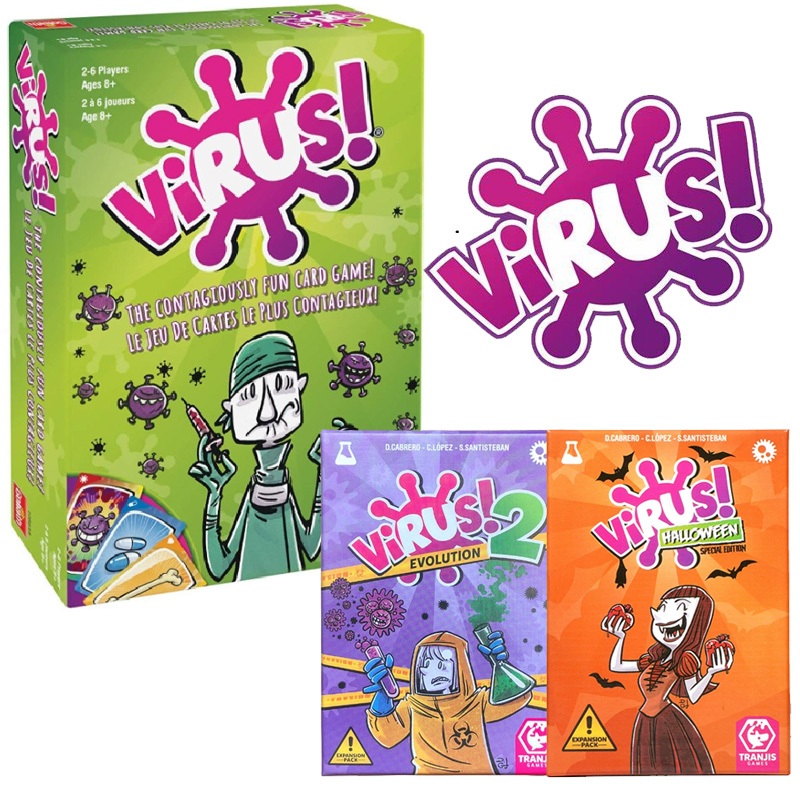 Virus Card Game & Virus Evolusion 2 The Contagiously Fun Party Board ...