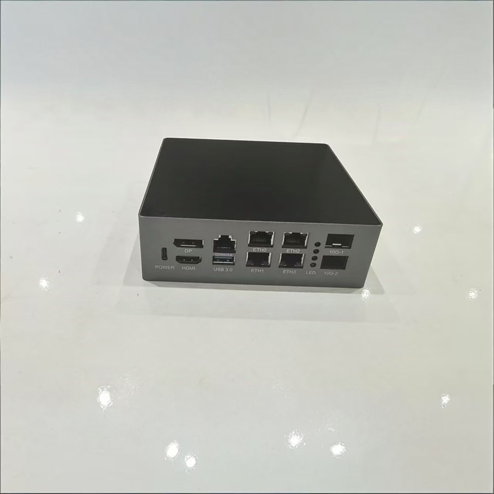 Fanless Soft Router Intel N100 Quad Core Industrial Computer With DDR4 ...