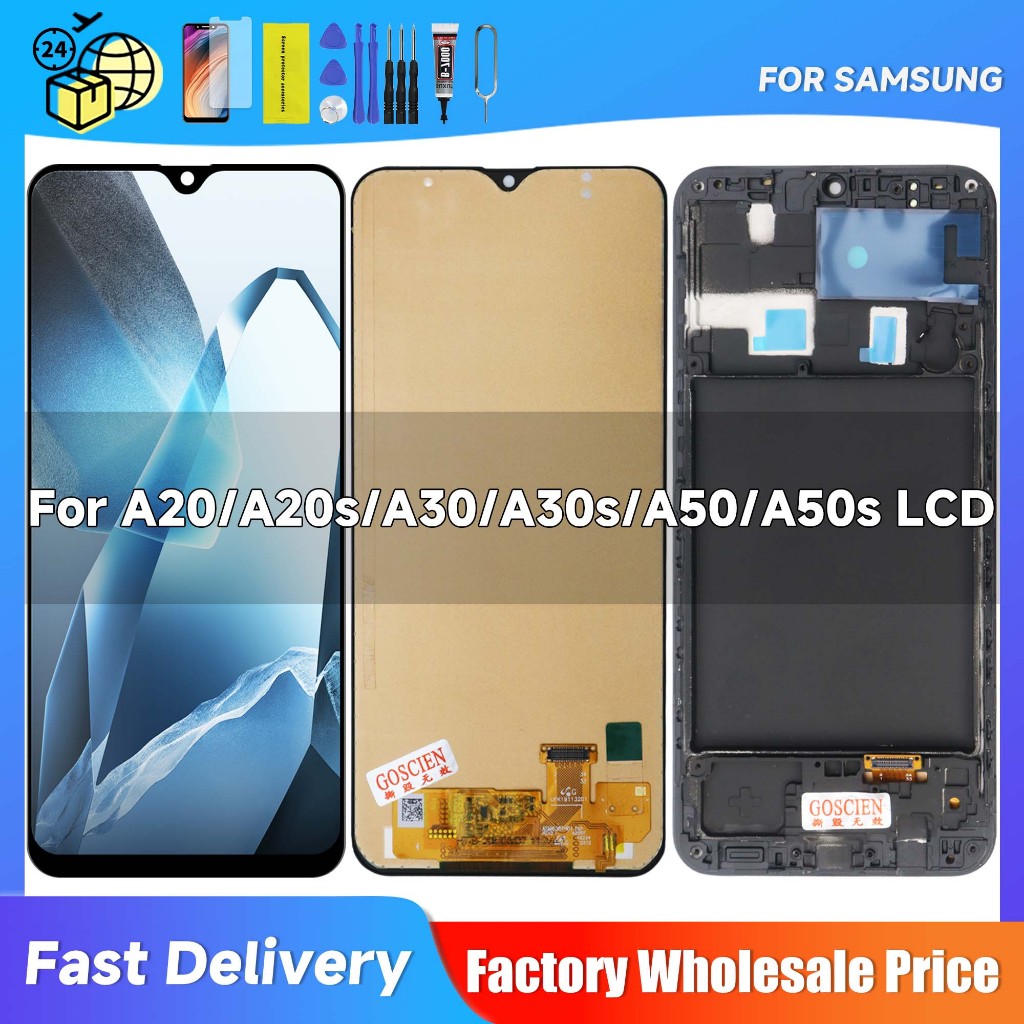Screen For Samsung Galaxy A20 A20S A30 A30S A50 A50S LCD Display Touch Screen Assembly ...