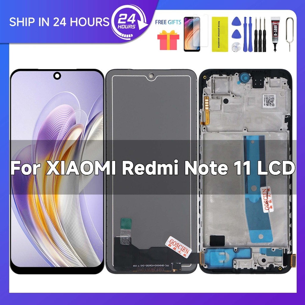 AMOLED/TFT LCD For Xiaomi Redmi Note 11 2201117TG Display Touch Screen ...