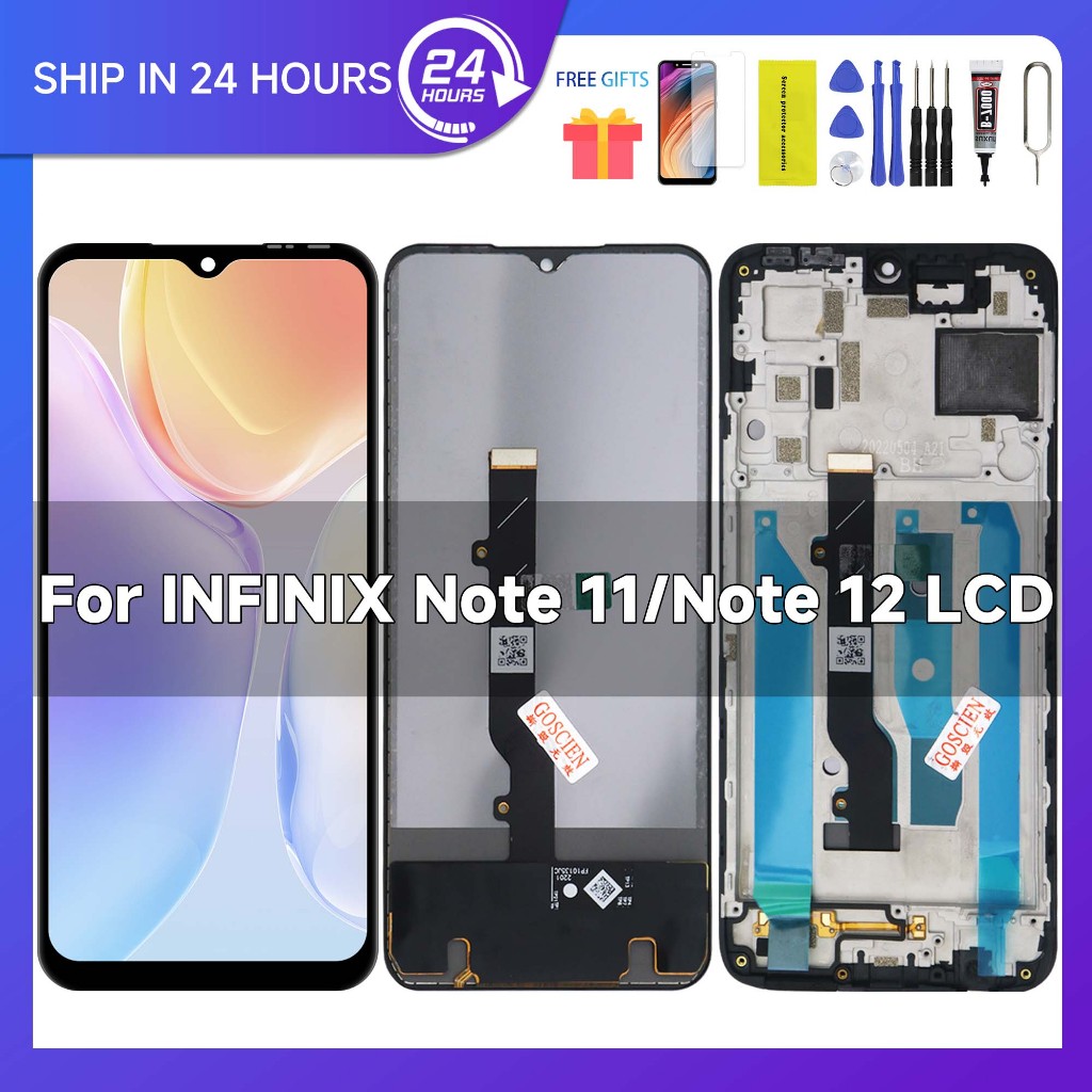 For infinix Note 11 / Note 12 / G96 LCD Display Touch Screen Digitizer ...