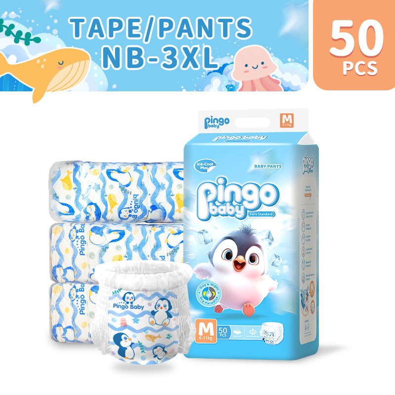 Japan Pingo Baby Diaper Tape Diaper Pants NB-XXXL 50pcs Diaper for Baby ...
