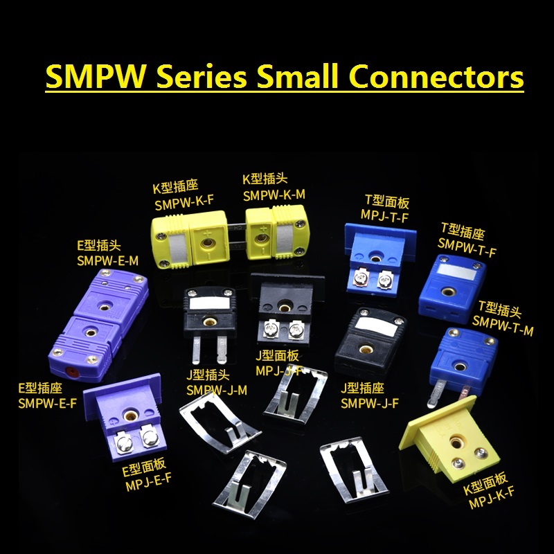 Thermocouple Plug Socket Panel Temperature Sensing Wire Connector K-type T-type J-type E-type ...