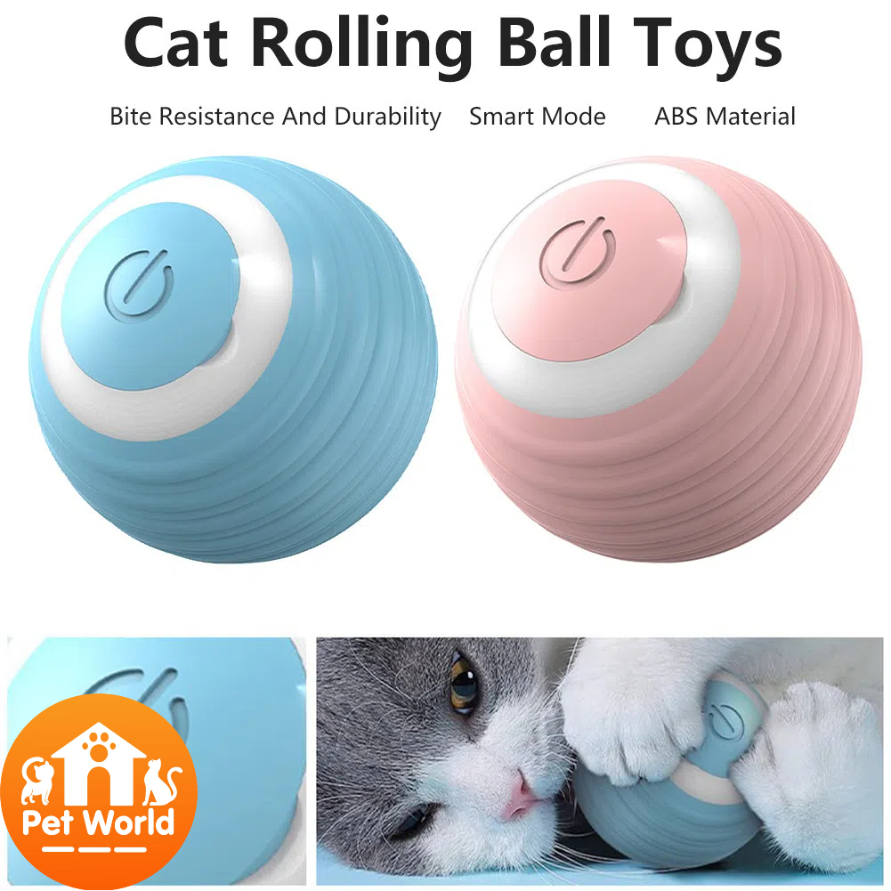 Smart Teasing Cat Toy Ball Electric Cat Teasing Ball Cat Toy Gravity ...