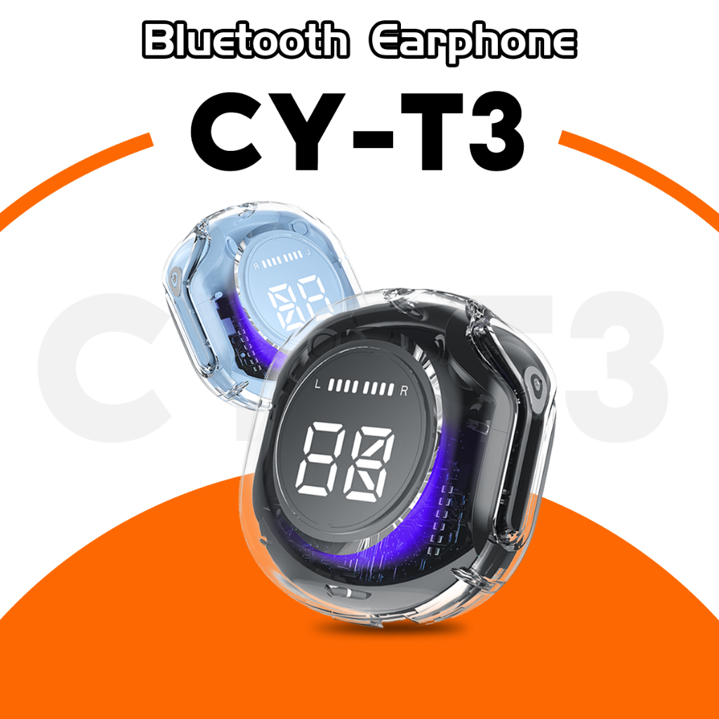 CY-T3 TWS Wireless Earphone Bluetooth 5.3 Sport Gaming Headsets Noise ...