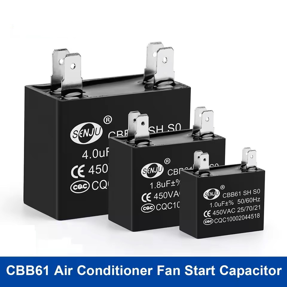 2Pcs CBB61 Air Conditioner External Fan Start Capacitor Motor Run ...