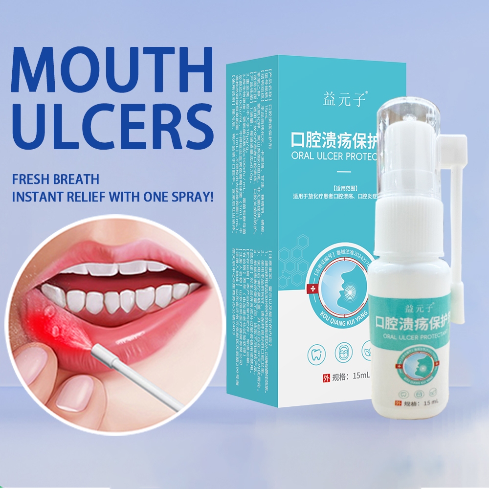 Toothache Spray Mouth Ulcers Oral Ulcer Spray Canker Clean Antibacteria ...