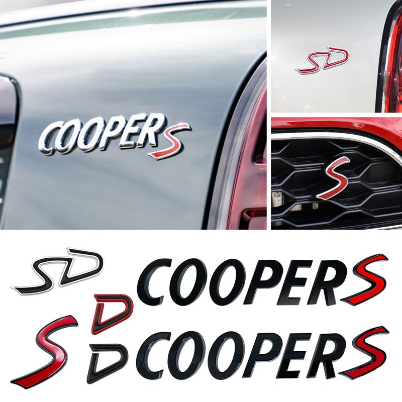 3D Metal Sports S Logo Car Body Emblem SD Badge Rear Tail Trunk Sticker ...