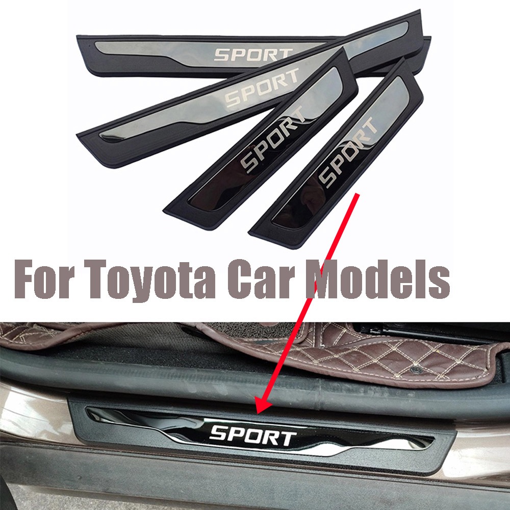 Side Door Sill Scuff Protector, for Toyota Fortuner Hilux Innova Cross ...