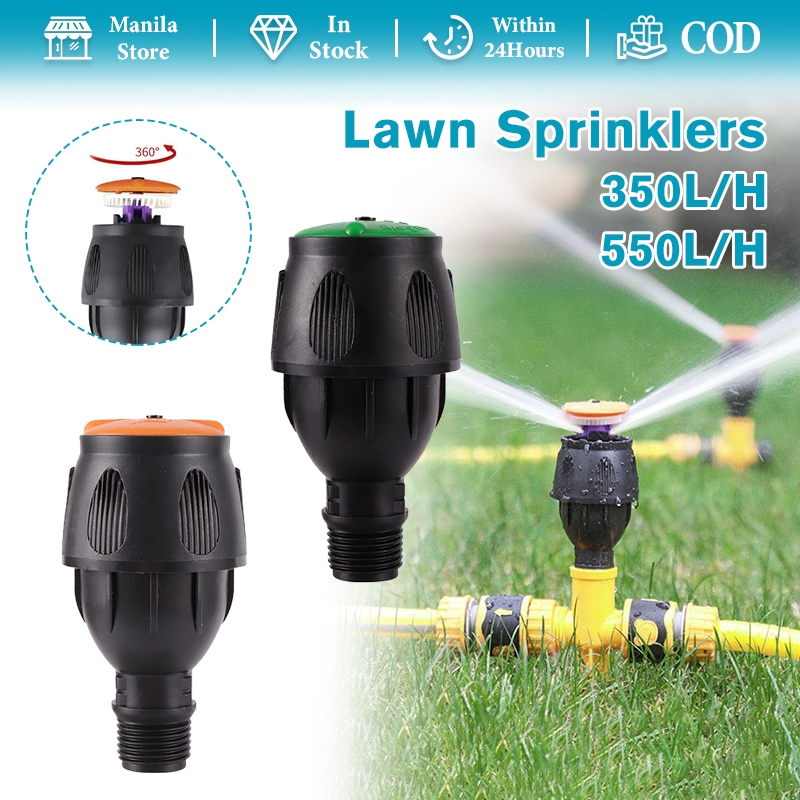 360° Rotating Lawn Sprinklers Long Distance Sprinkler Garden Lawn ...