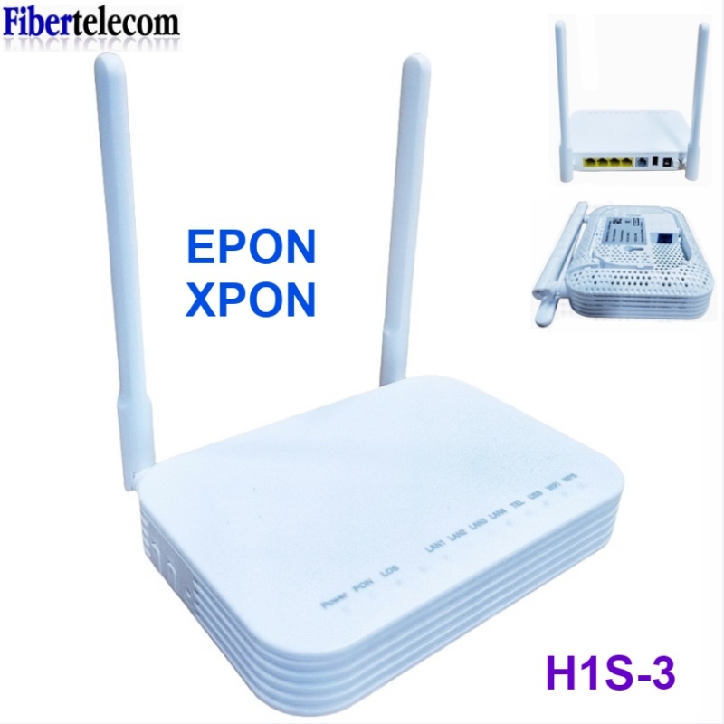 New H1S-3 GPON EPON XPON ONT termianl with 1GE+3FE+voice+wifi English ...