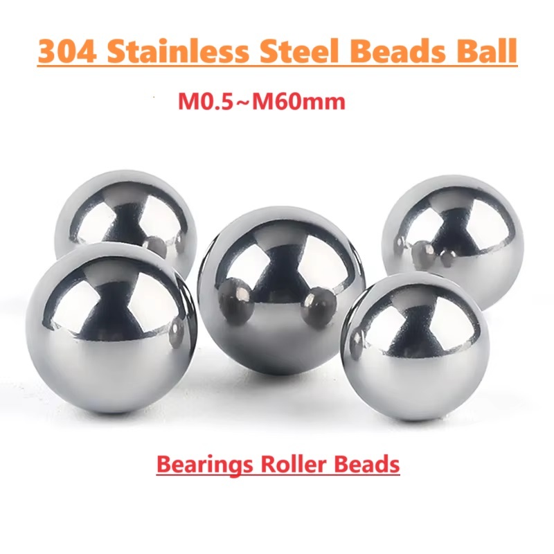 304 Stainless Steel Solid Ball High Precision Bearing Balls Smooth Round Ball Bead Dia 0.5mm 1mm ...