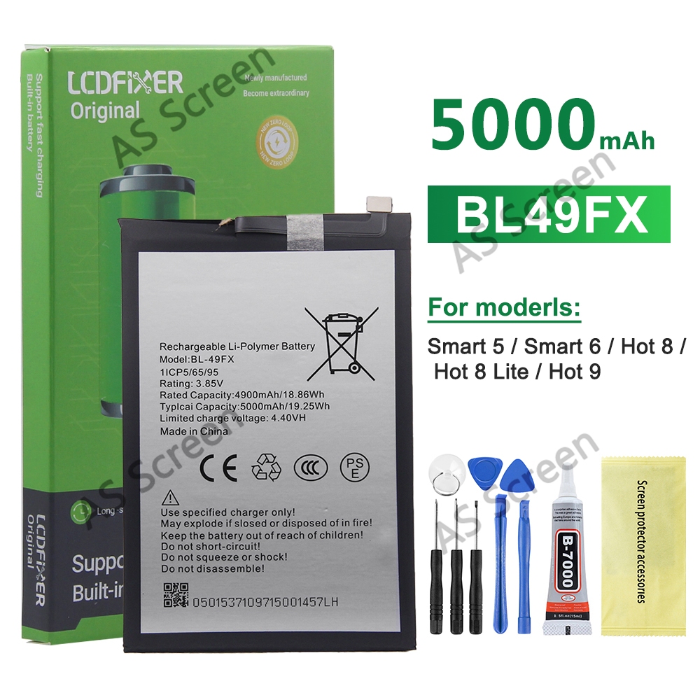 Replacement BL-49FX Battery For Infinix Smart 5 / Smart 6 / Hot 8 / Hot ...