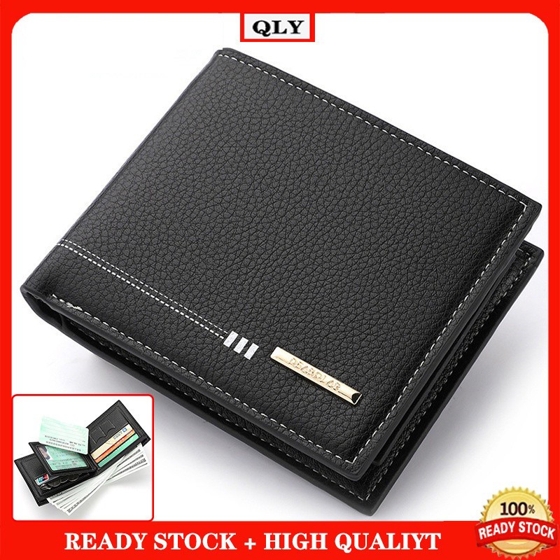 Fashion Business Lychee Pattern Short Wallet for Men | Shopee Philippines