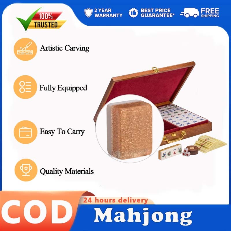 Popular Portable mahjong set Ivory color mahjong MAJONG SET game ...