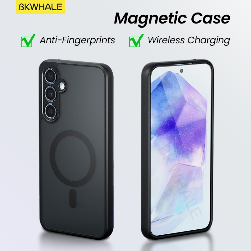 BKWHALE Magnetic Matte Phone Case for Samsung Galaxy A55 A54 A35 A34 A25 A24 A15 A14 A56 A36 A26 ...