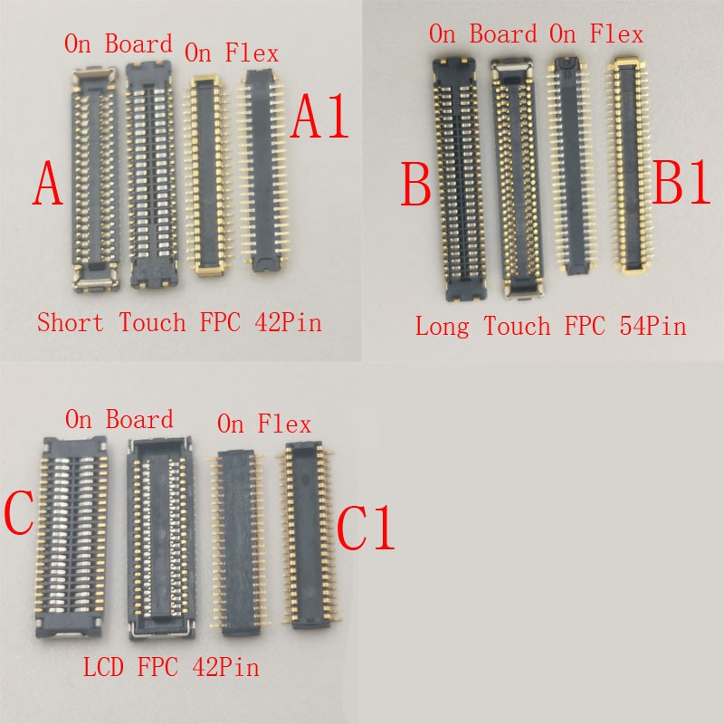 2-10Pcs LCD Display Screen Touch FPC Connector Plug For IPad 7 8 9 Pro ...