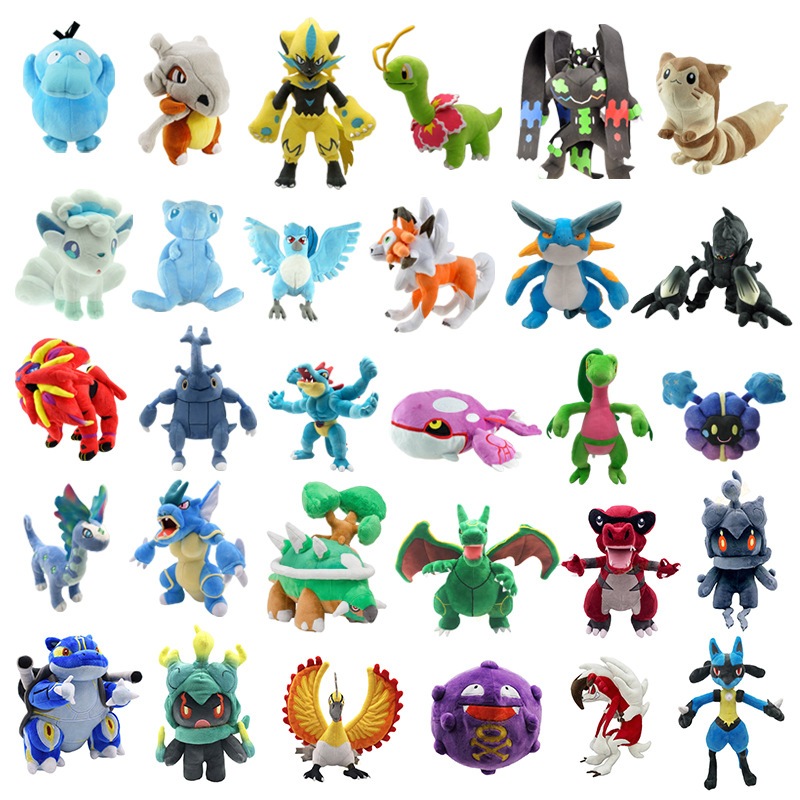 20 Style Anime Pokémon Plush Charizard Kyogre Lucario Psyduck Rayquaza ...