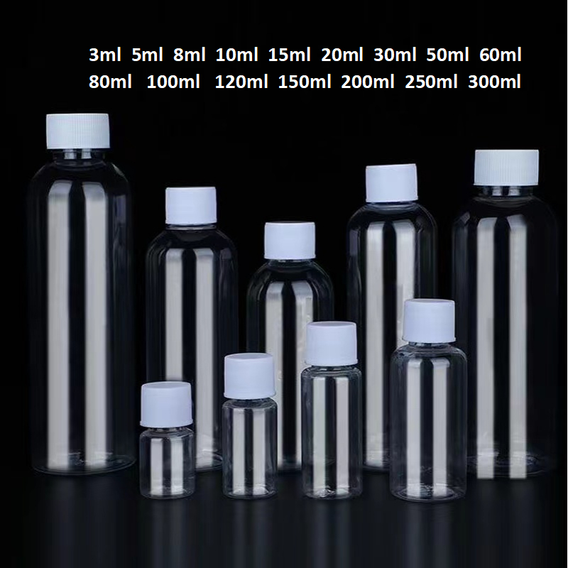 100pcs PET Plastic Bottle Narrow Mouth Leak proof Lab Chemical Reagent ...