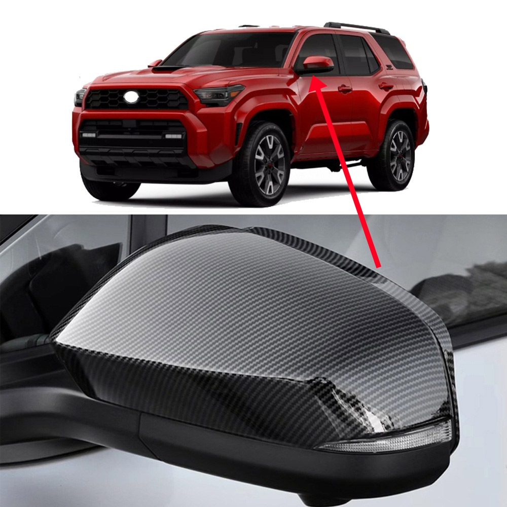 For 2024 2025 Toyota 4Runner Accessories Carbon Fibre Side Mirrors ...