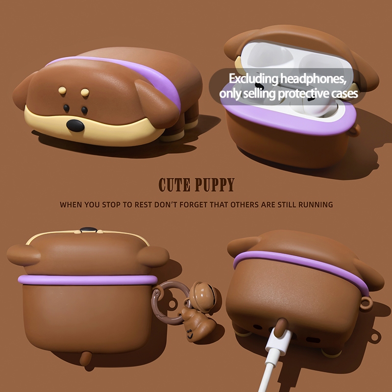 Sausage dog with pending for AirPods 4 cute headphone case new for ...