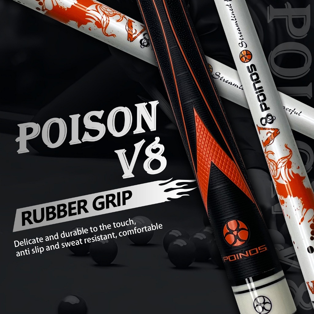 POINOS V8 Series Composite Carbon Billiards Club - American Nine Ball ...