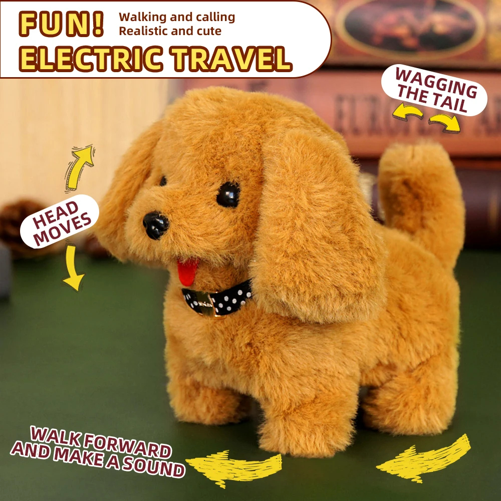 Electric Plush Simulation Teddy Corgi Dog Rabbit Tail Wagging Ass ...