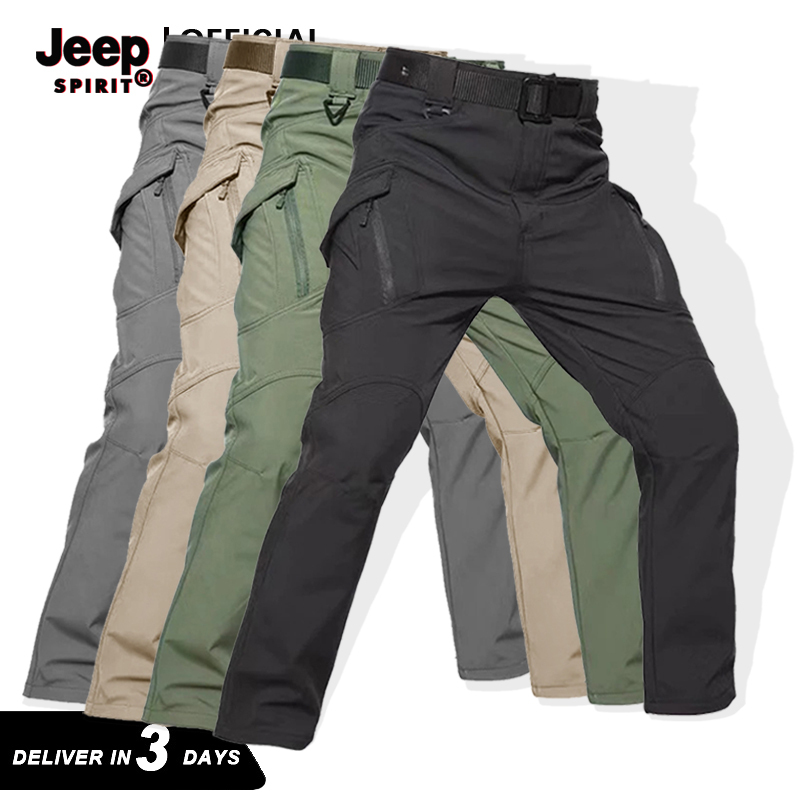 Jeep Spirit Tactical Cargo Pants For Men Hiking Pants Waterproof ...