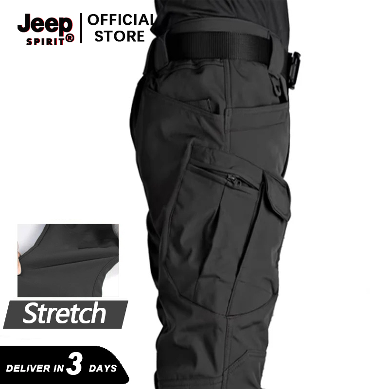 Jeep Spirit Cargo Pants For Men Waterproof Casual Trousers Outdoor ...