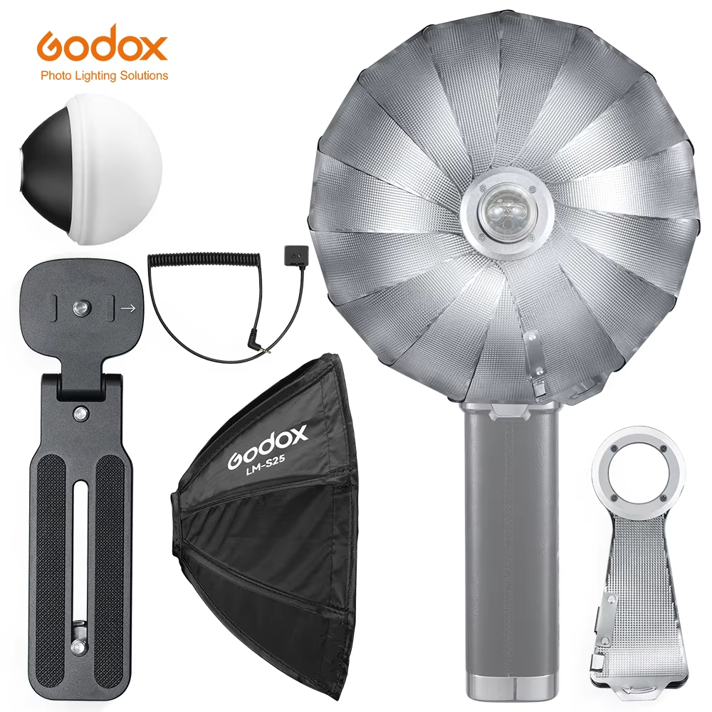 Godox Lux Master Accessories LM-S25 Octagonal Softbox LM-R27 Fan Type ...