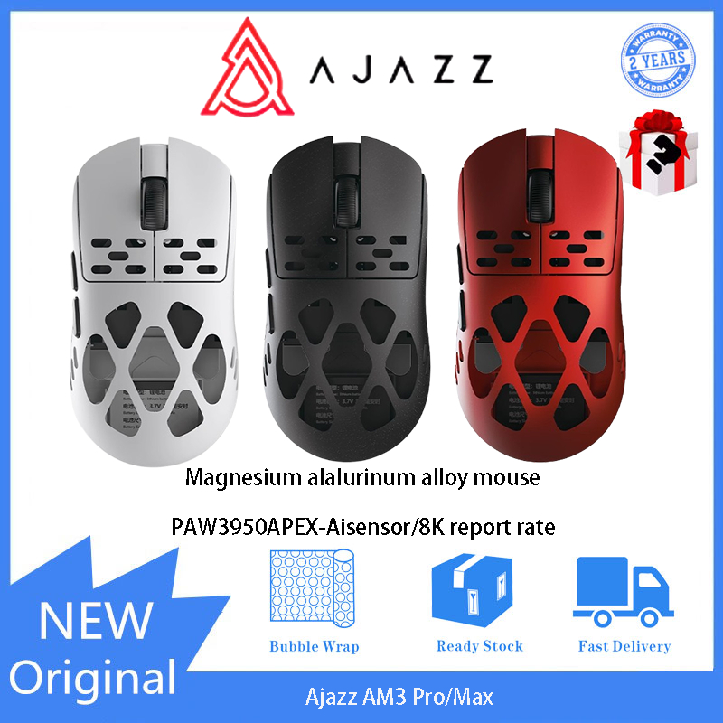 Ajazz AM3 Pro/Max Magnesium alloy PAW3950 lightweight mouse | Shopee ...