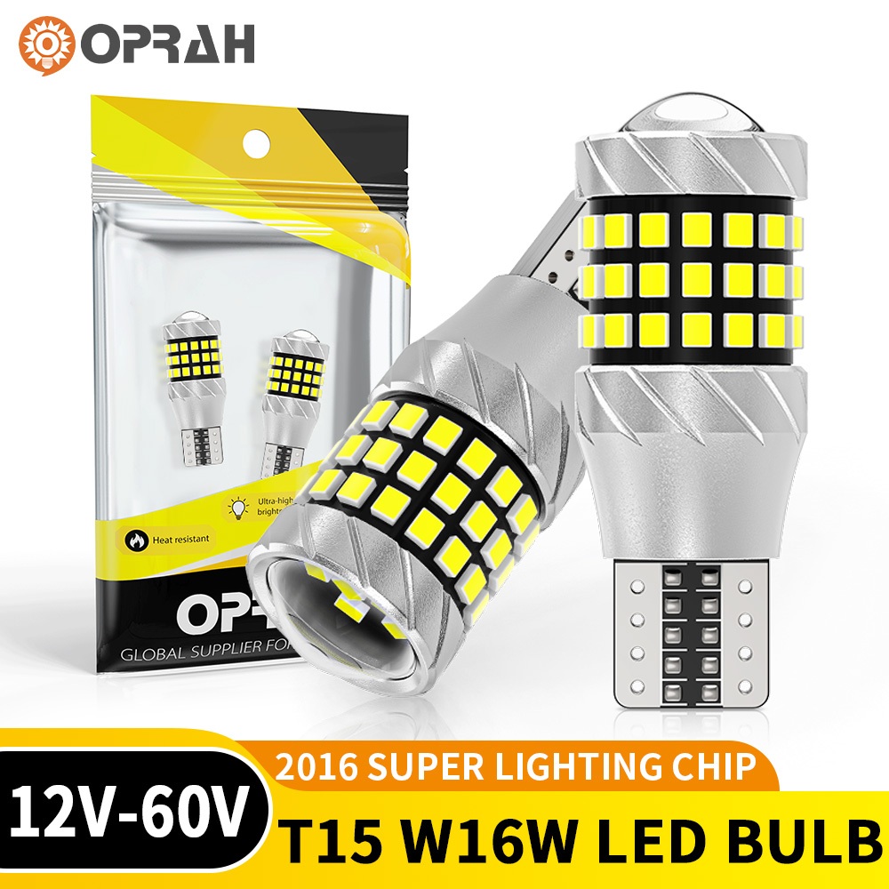 Oprah 2pcs T15 LED Bulb 2016 57SMD Car LED Bulb Replacement Bulb ...