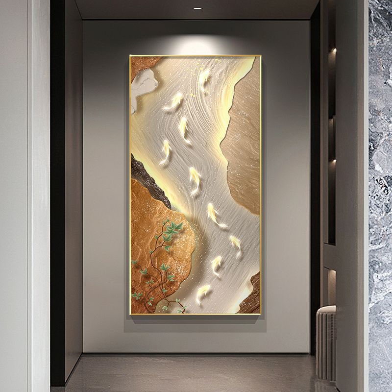 Hanging murals vertical corridor paintings entrance murals entrance ...