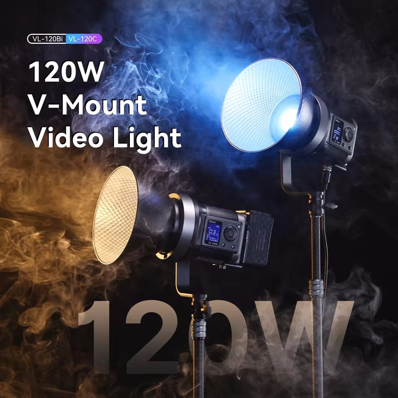 Ulanzi VL-120Bi VL-120C 120W V-Mount Video Light with Wireless Control ...