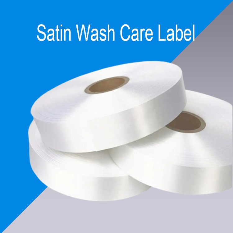 Blank Garment Care Label Polyester Satin Wash Care Ribbon | Shopee ...