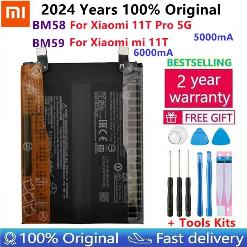 High Quality Xiaomi 100% Original Battery BM59 For Xiaomi 11T Mi 11T ...